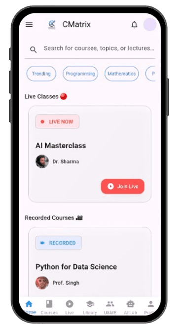 CMatrix - Learn Smart, Grow Fast